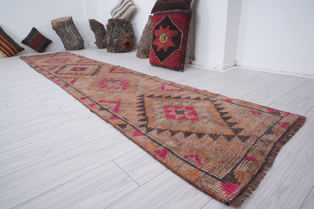 3x13 Runner,vintage Runner Rug,turkish Runner 3x13,handmade Wool Rug ...