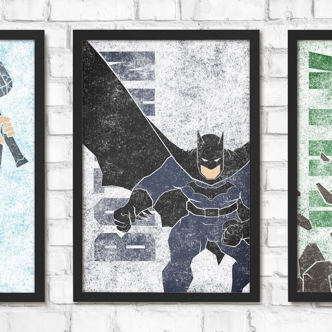 Batman Poster, Superhero, Movie Poster, Film Poster, Wall Art, Home ...