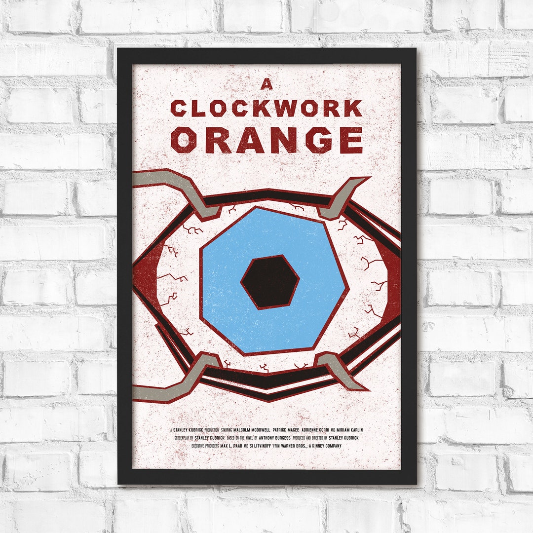 A Clockwork Orange Poster, Movie Poster, Film Poster, Wall Art, Home ...