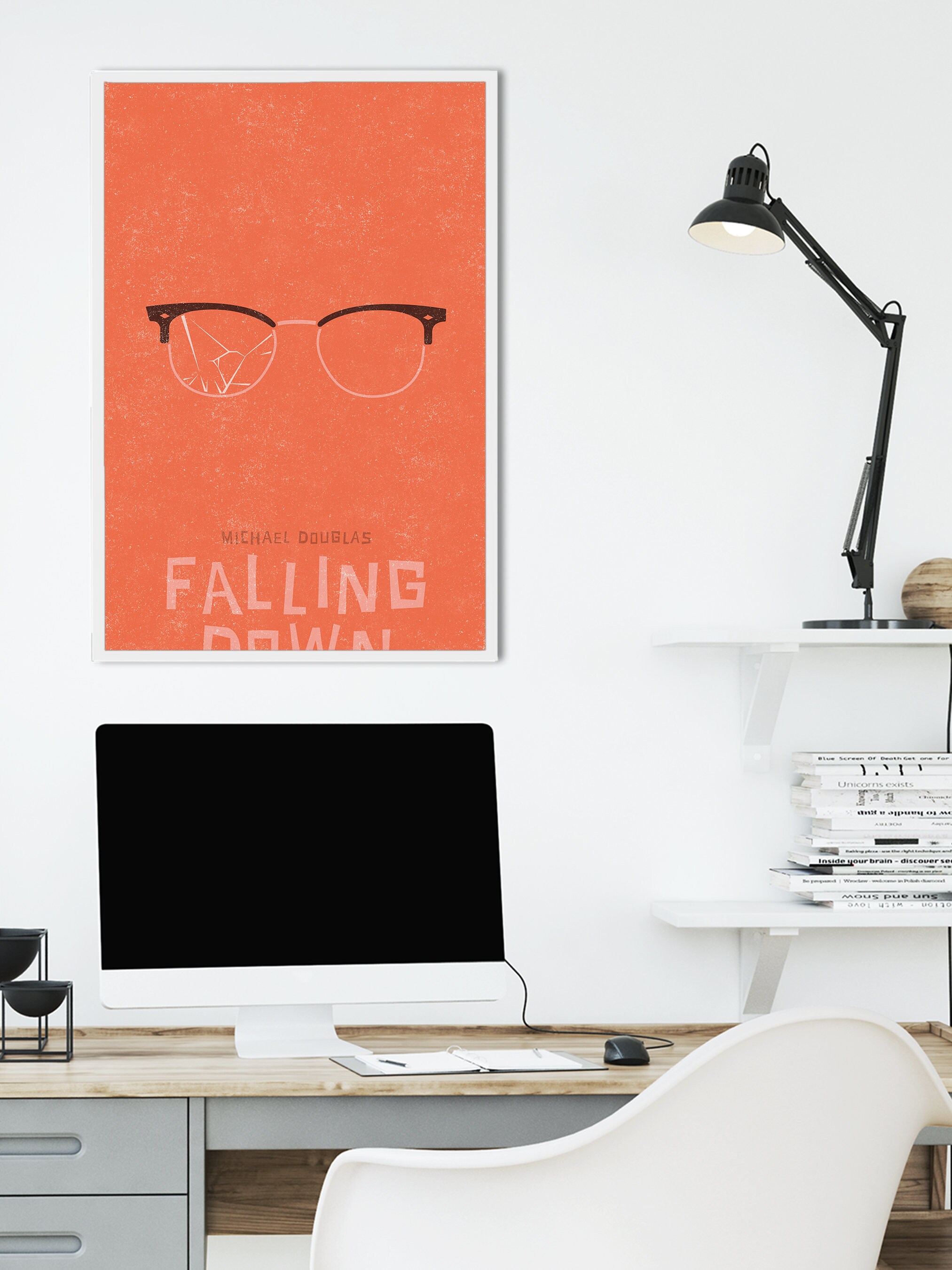 Falling Down Poster, Movie Poster, Film Poster, Wall Art, Home Decor ...