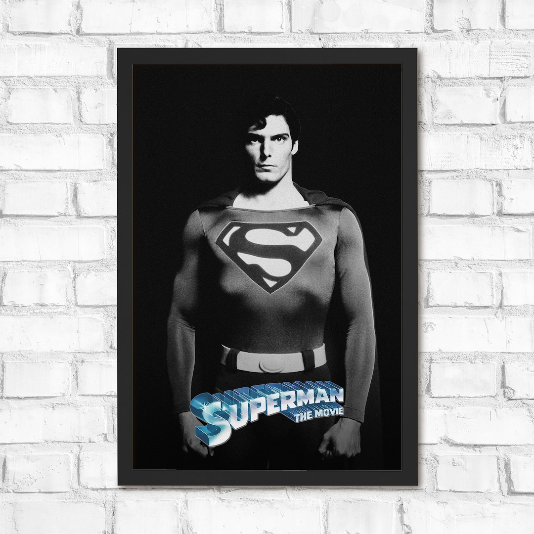 Superman Poster, Christopher Reeve, Movie Poster, Film Poster, Wall Art ...