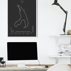 Spa Poster, Formula 1, Race Track, Circuit Map, Grand Prix Circuit ...