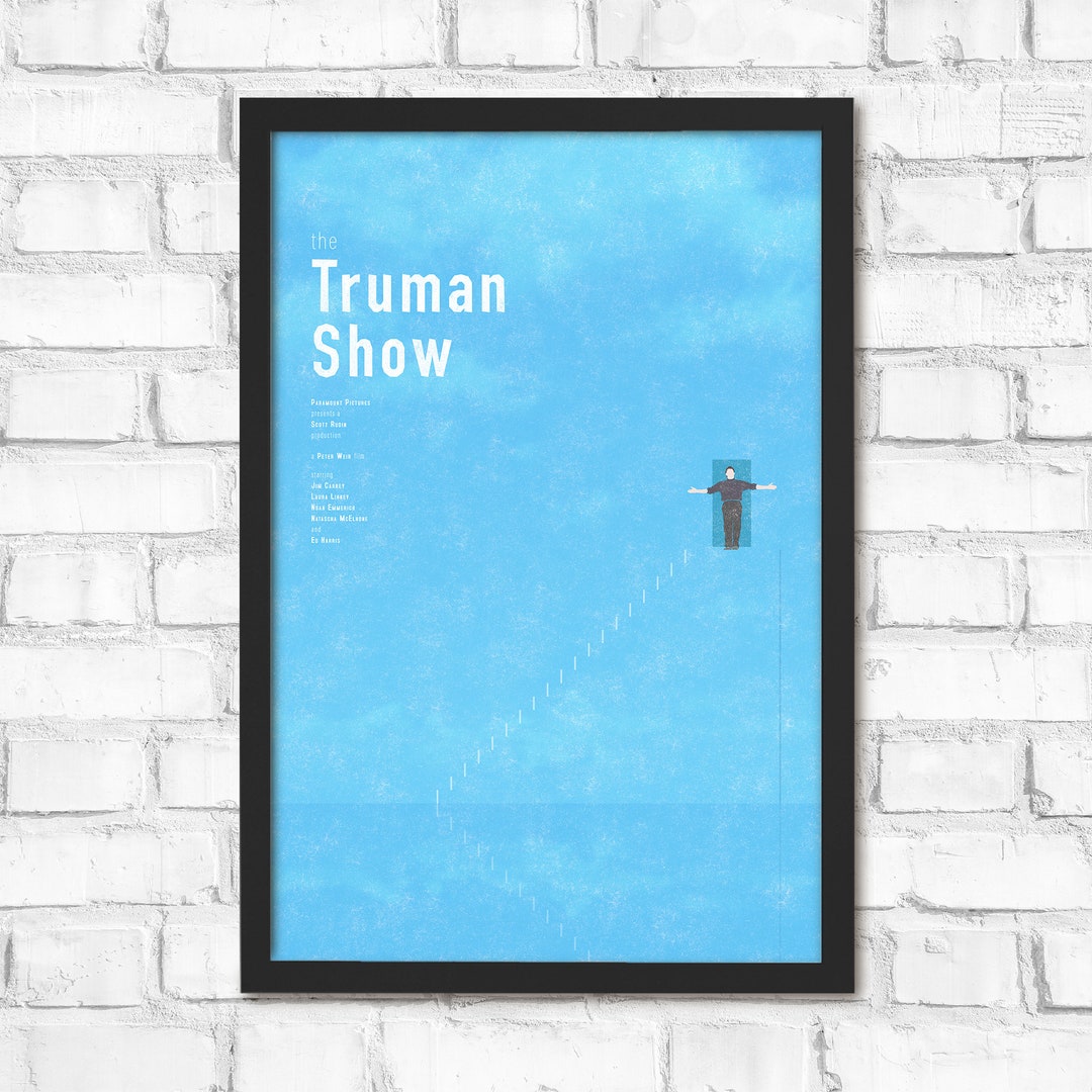 The Truman Show Poster, Movie Poster, Film Poster, Wall Art, Home Decor ...