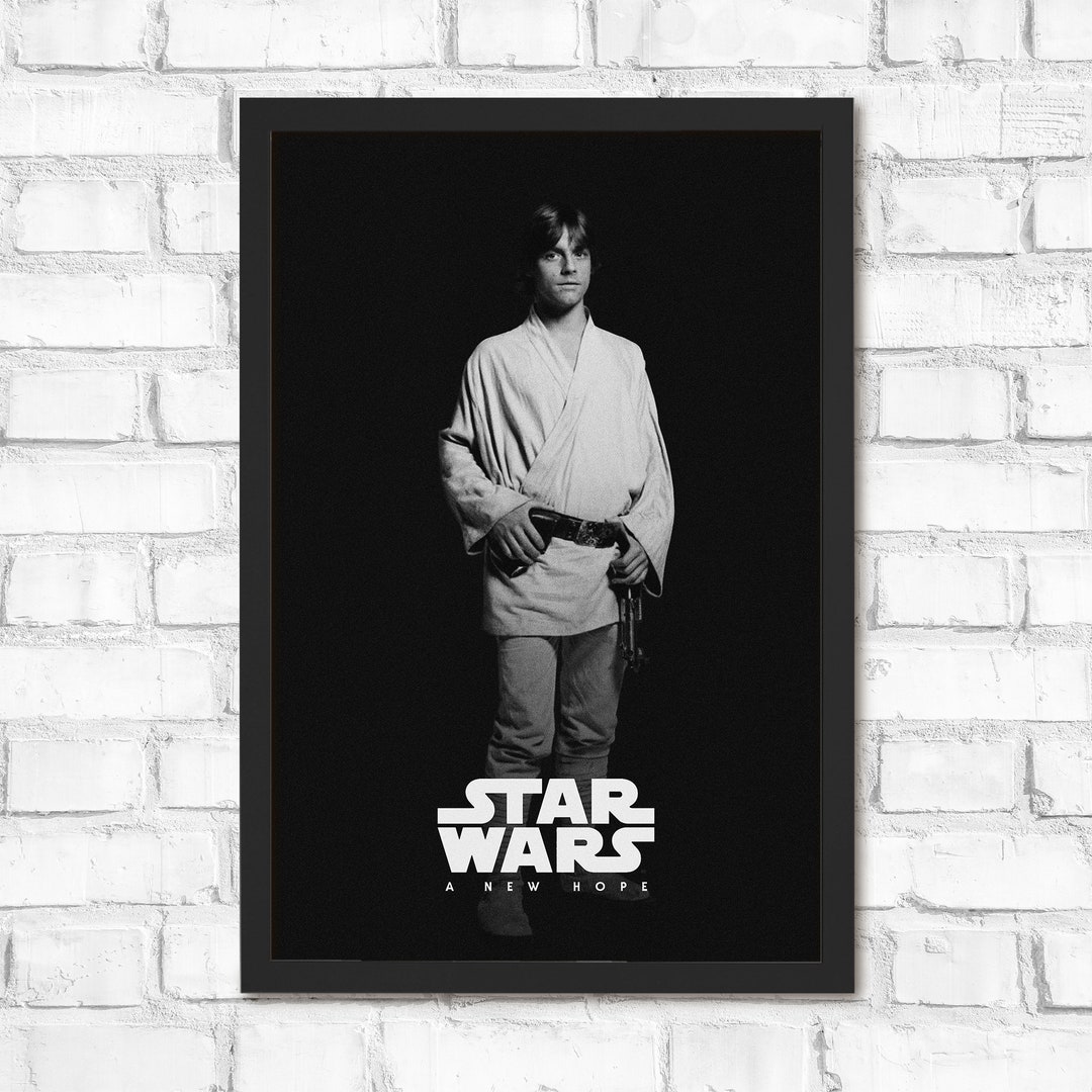 A New Hope Poster, Luke Skywalker, Movie Poster, Film Poster, Wall Art ...