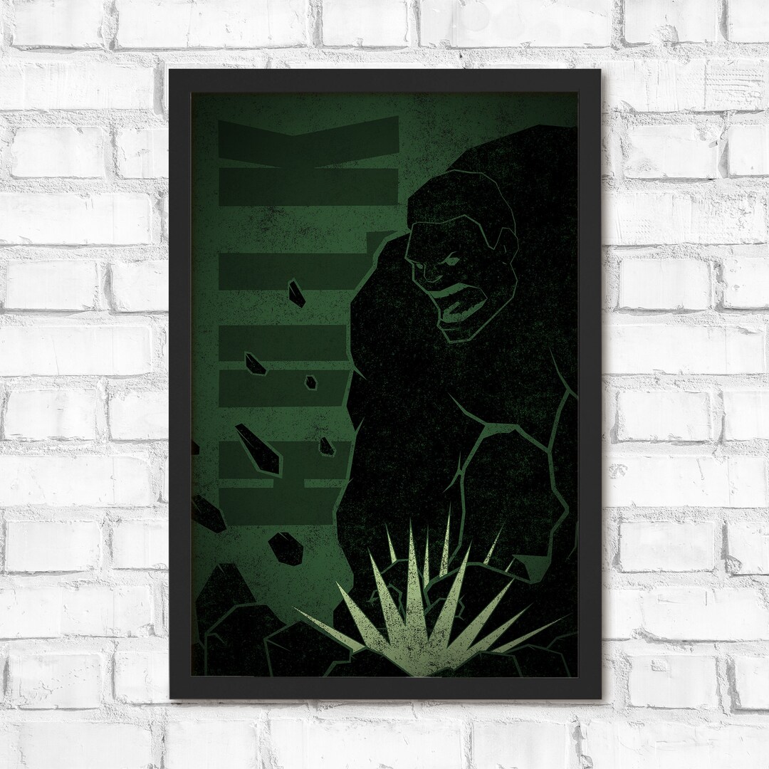 The Hulk Poster, Superhero, Avengers, Movie Poster, Film Poster, Wall ...