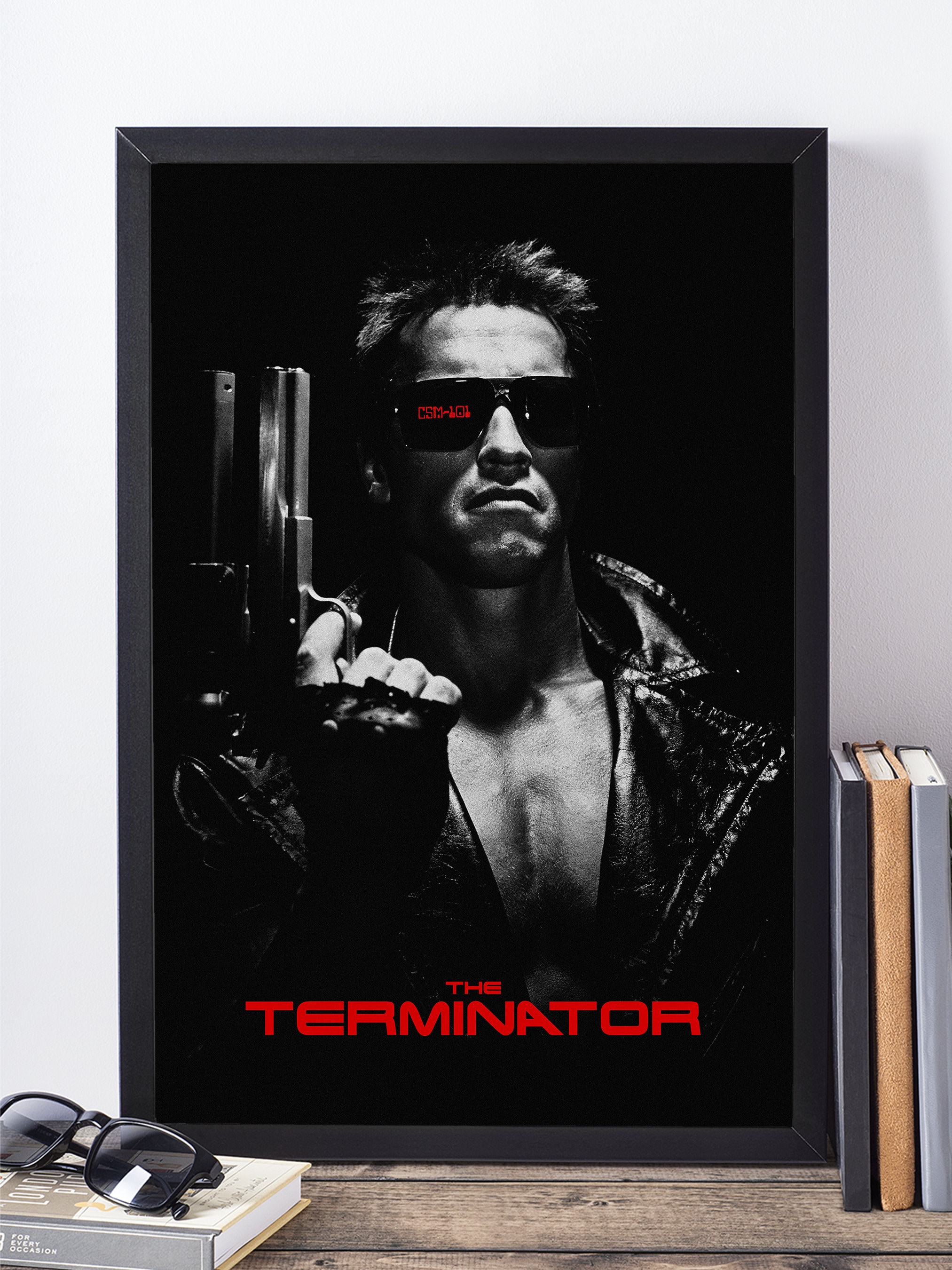 The Terminator Poster, Movie Poster, Film Poster, Wall Art, Home Decor ...