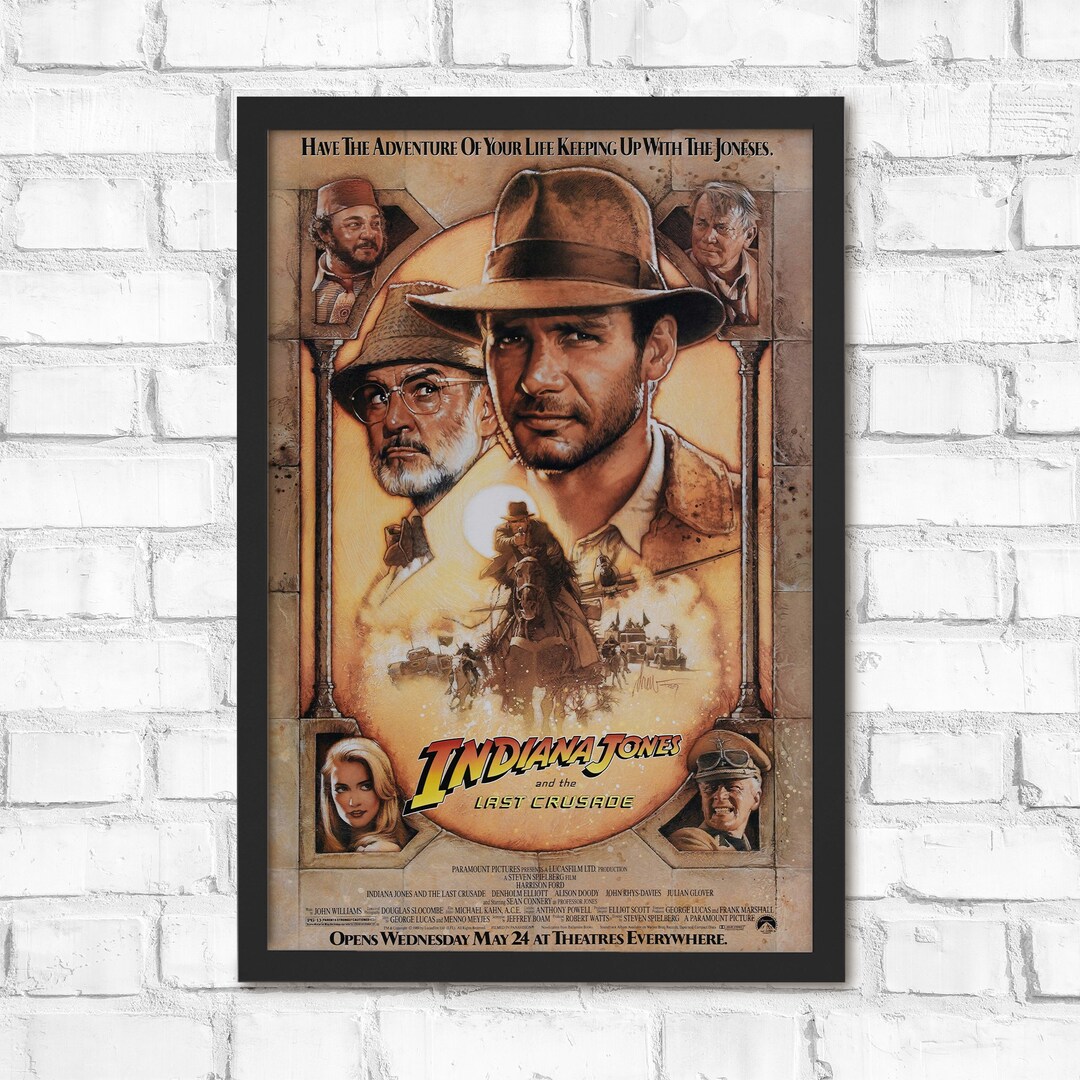 Original Indiana Jones and the Last Crusade Poster, Movie Poster, Film ...
