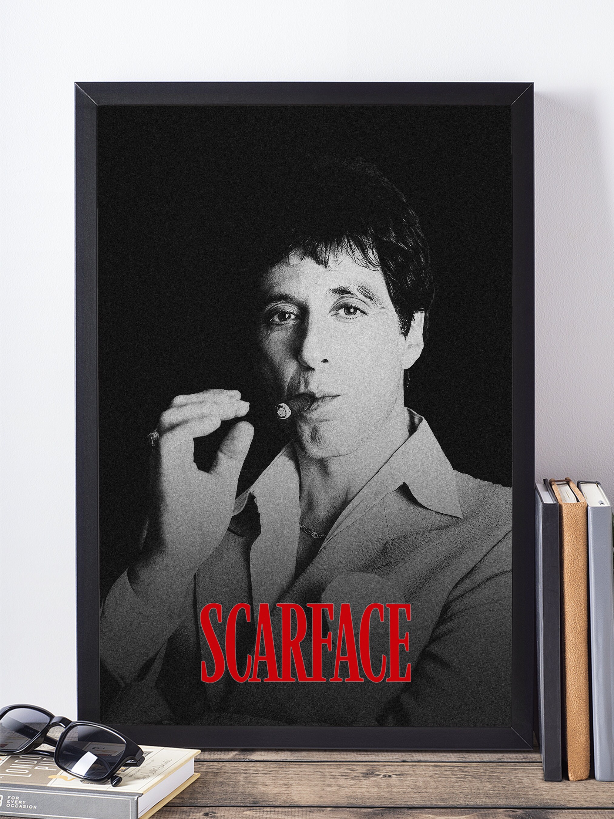 Scarface Poster, Tony Montana, Movie Poster, Film Poster, Wall Art ...