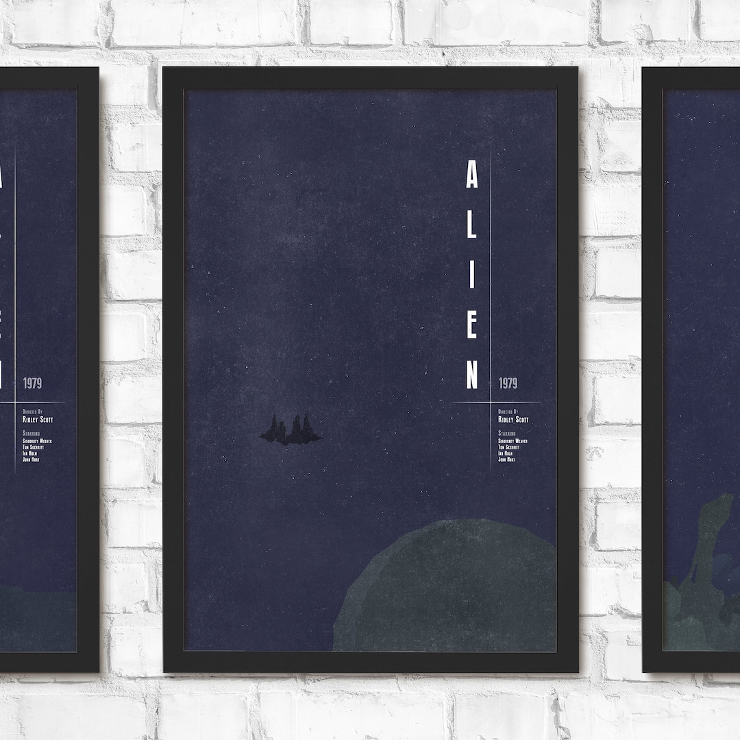 Alien 1979 Poster, Movie Poster, Film Poster, Wall Art, Home Decor, Fan ...