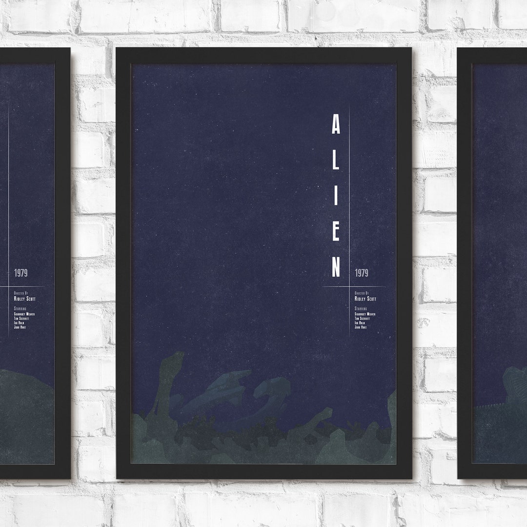 Alien 1979 Poster, Movie Poster, Film Poster, Wall Art, Home Decor, Fan ...