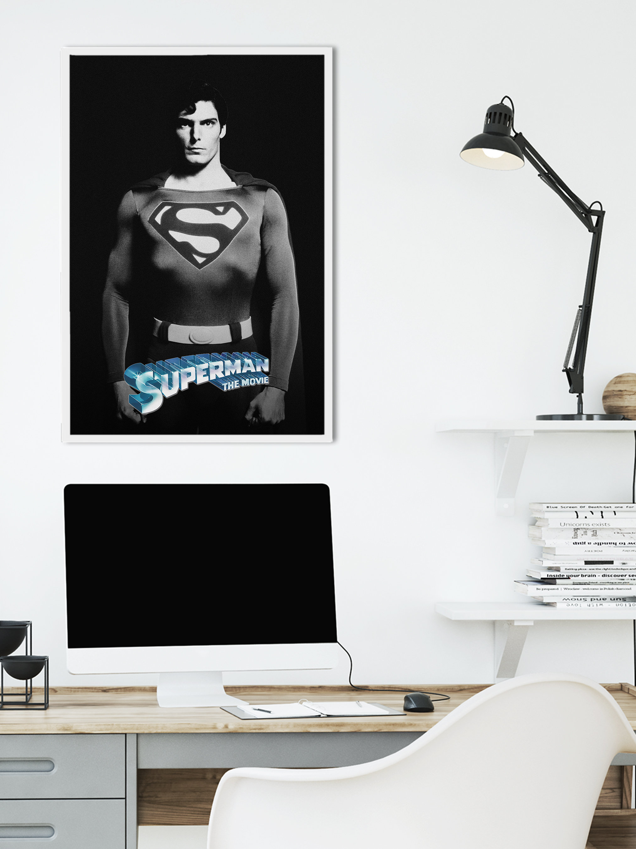 Superman Poster, Christopher Reeve, Movie Poster, Film Poster, Wall Art ...