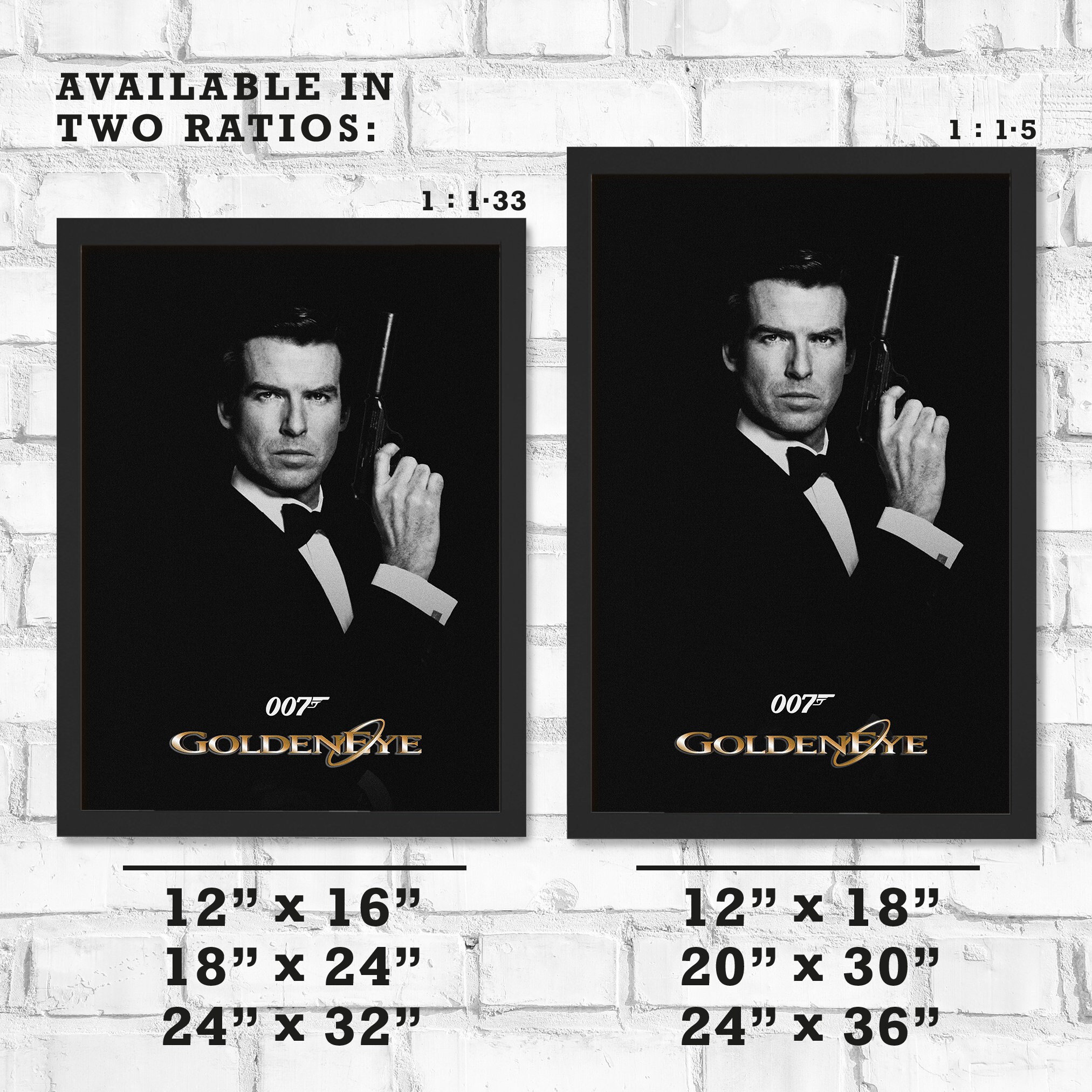 James Bond Poster, Pierce Brosnan, Movie Poster, Film Poster, Wall Art ...