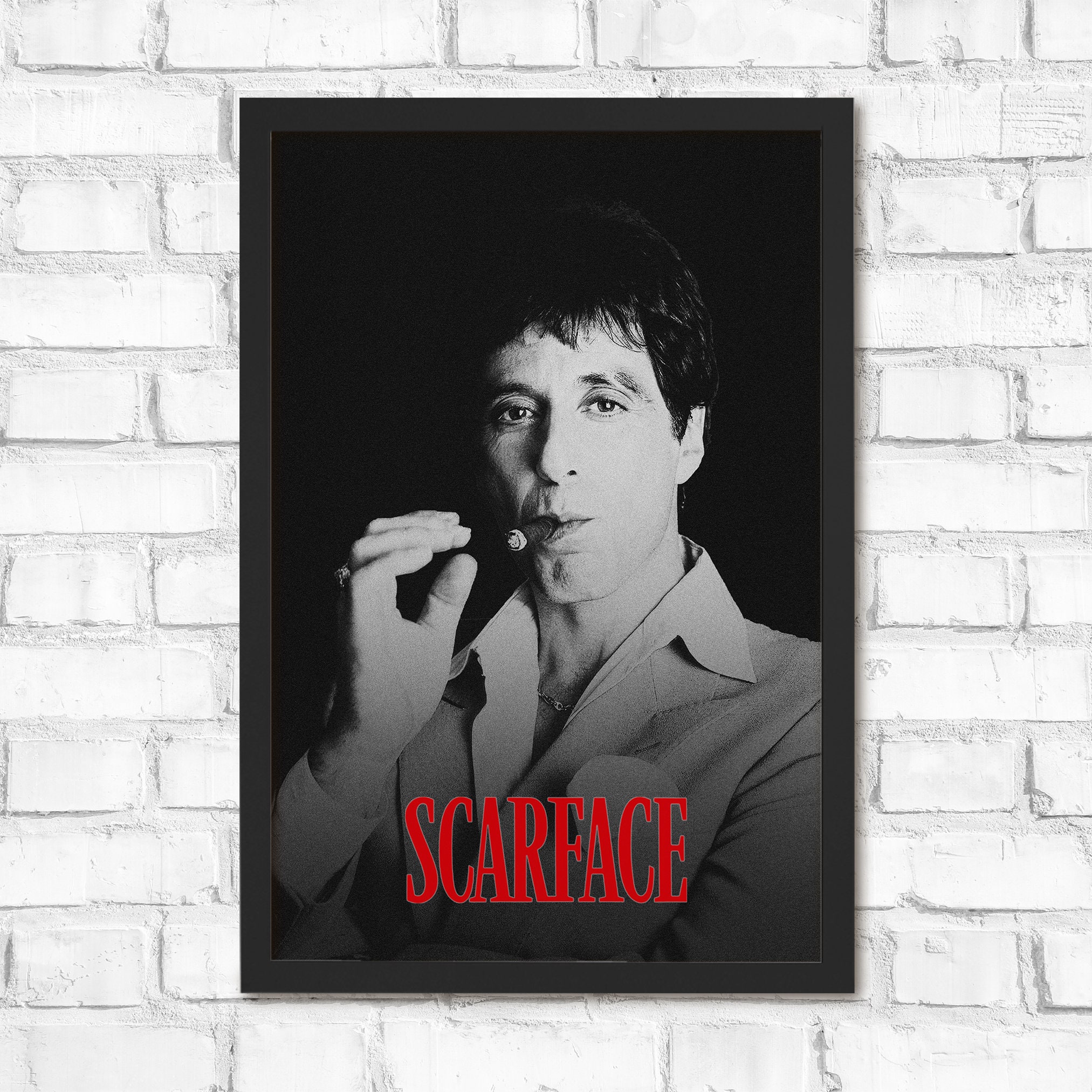 Scarface Poster, Tony Montana, Movie Poster, Film Poster, Wall Art ...