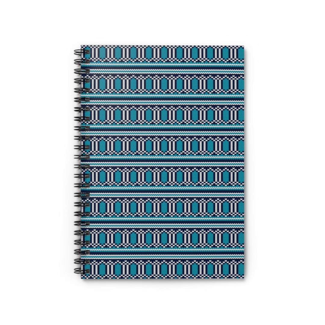 Knitted Ugly Sweater Pattern Spiral Notebook: Geometric Design - Etsy