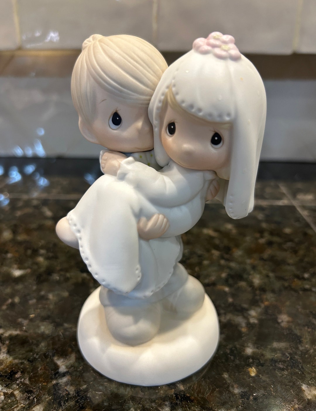 Vintage Precious Moments Figurine bless You Two - Etsy