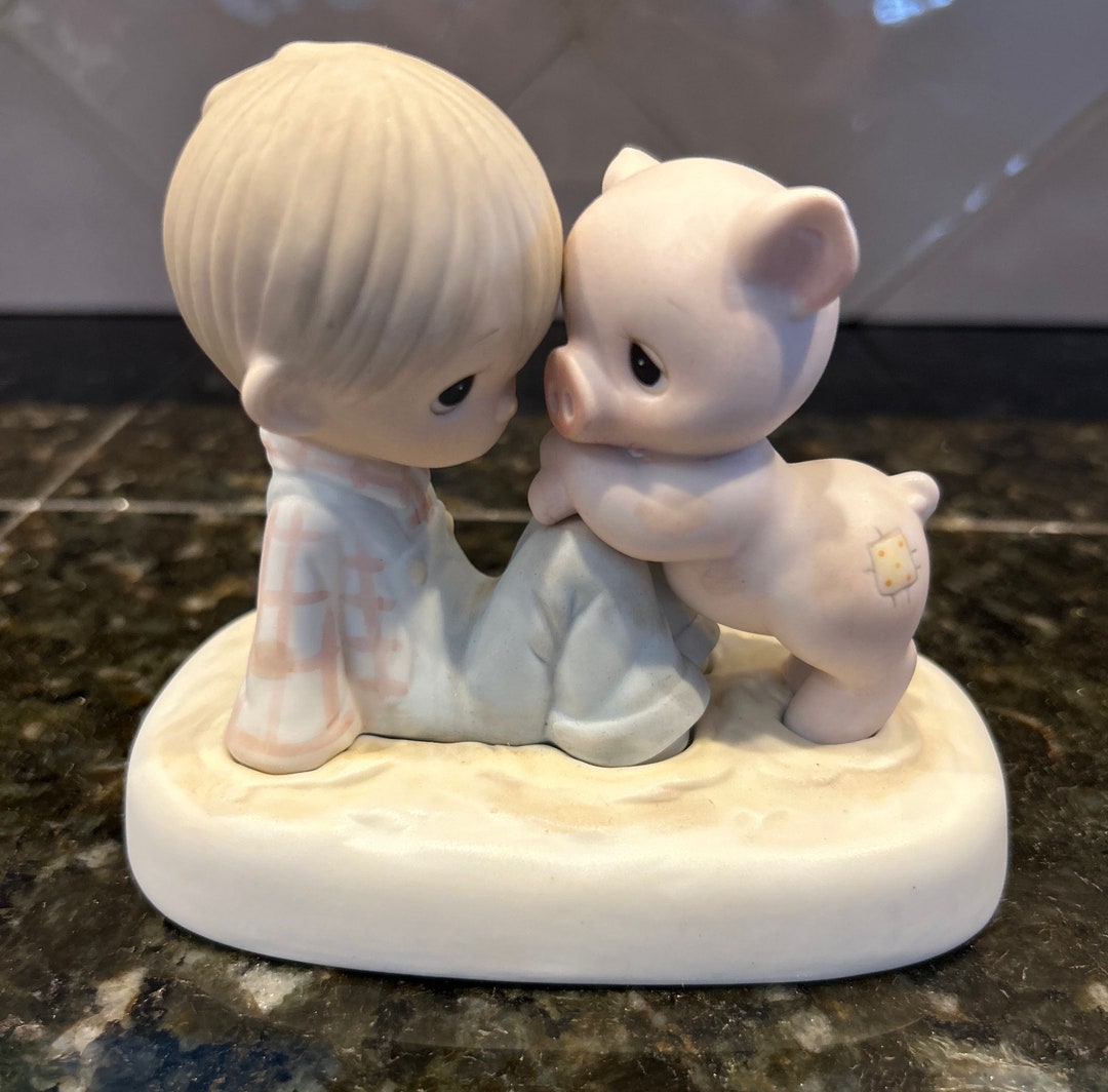 Vintage Precious Moments Figurine were in It Together - Etsy