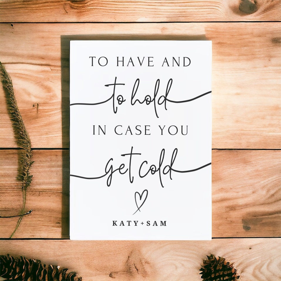 Personalized Wedding Blanket Sign: Modern Black & White (digital ...