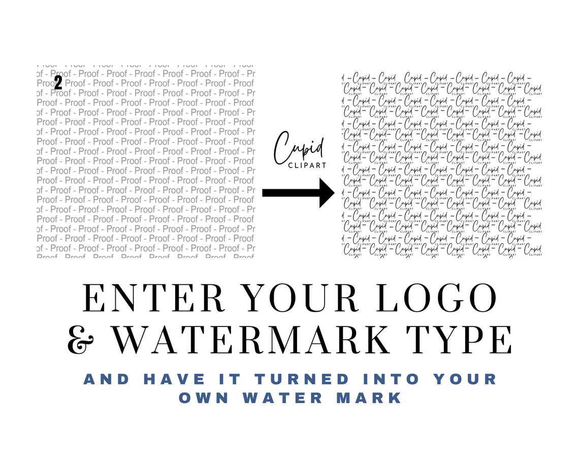 Custom Logo Watermark, Watermark Logo, Custom Proof PNG, Photo Overlay ...