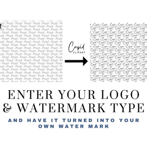 Custom Logo Watermark, Watermark Logo, Custom Proof PNG, Photo Overlay ...