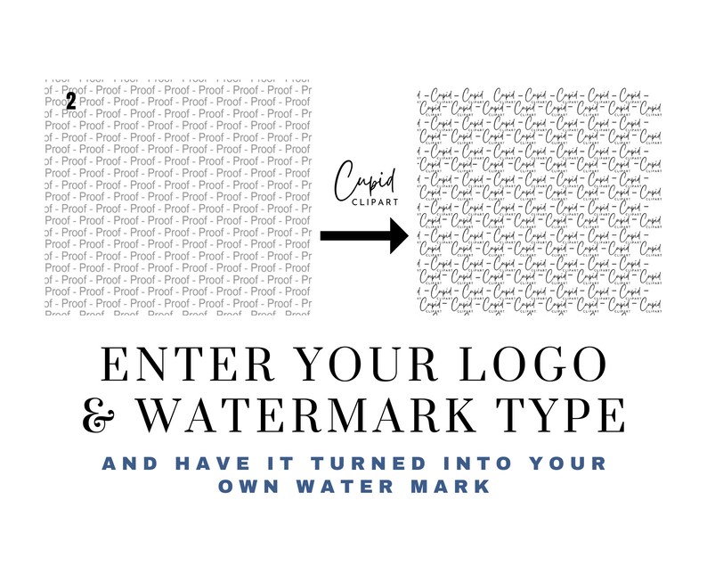 Custom Logo Watermark, Watermark Logo, Custom Proof PNG, Photo Overlay ...