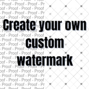 Custom Logo Watermark, Watermark Logo, Custom Proof PNG, Photo Overlay ...