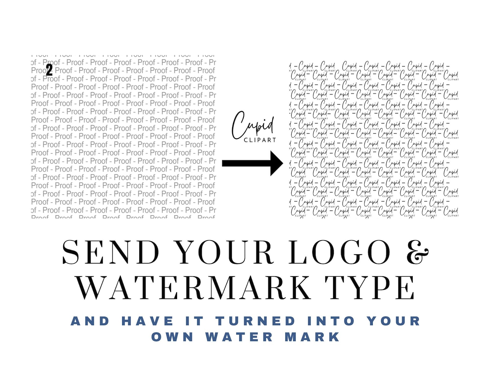 Custom Logo Watermark, Watermark Logo, Custom Proof PNG, Photo Overlay ...