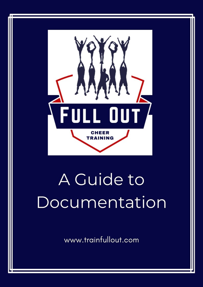 The Ultimate Cheerleading Coaches Guide to Documentation - Etsy