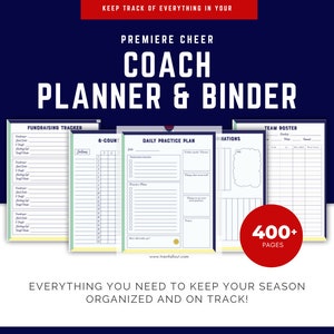 The Ultimate Cheerleading Coach Planner and Binder - Etsy