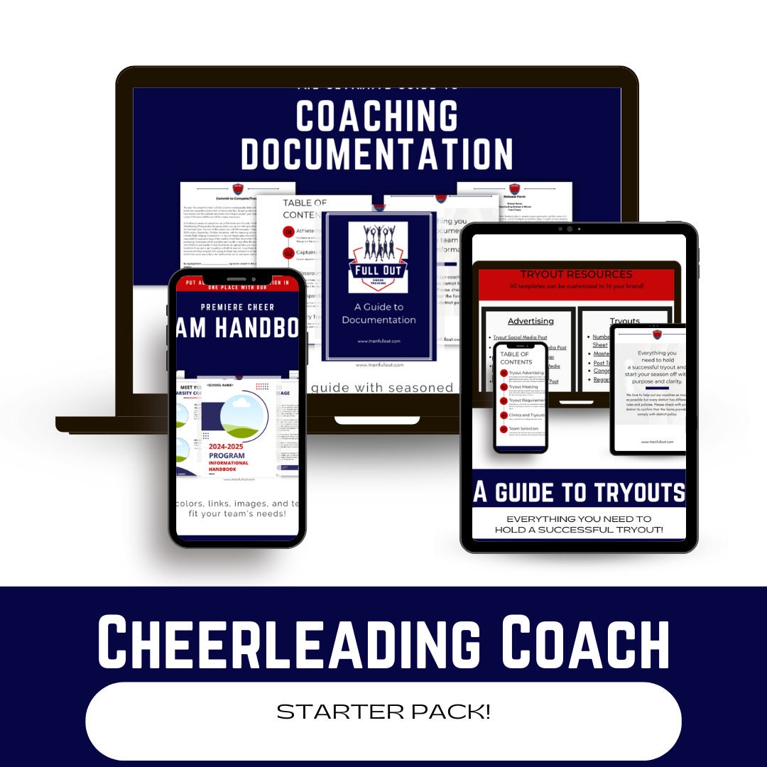 Cheerleading Coach Starter Pack Bundle - Etsy