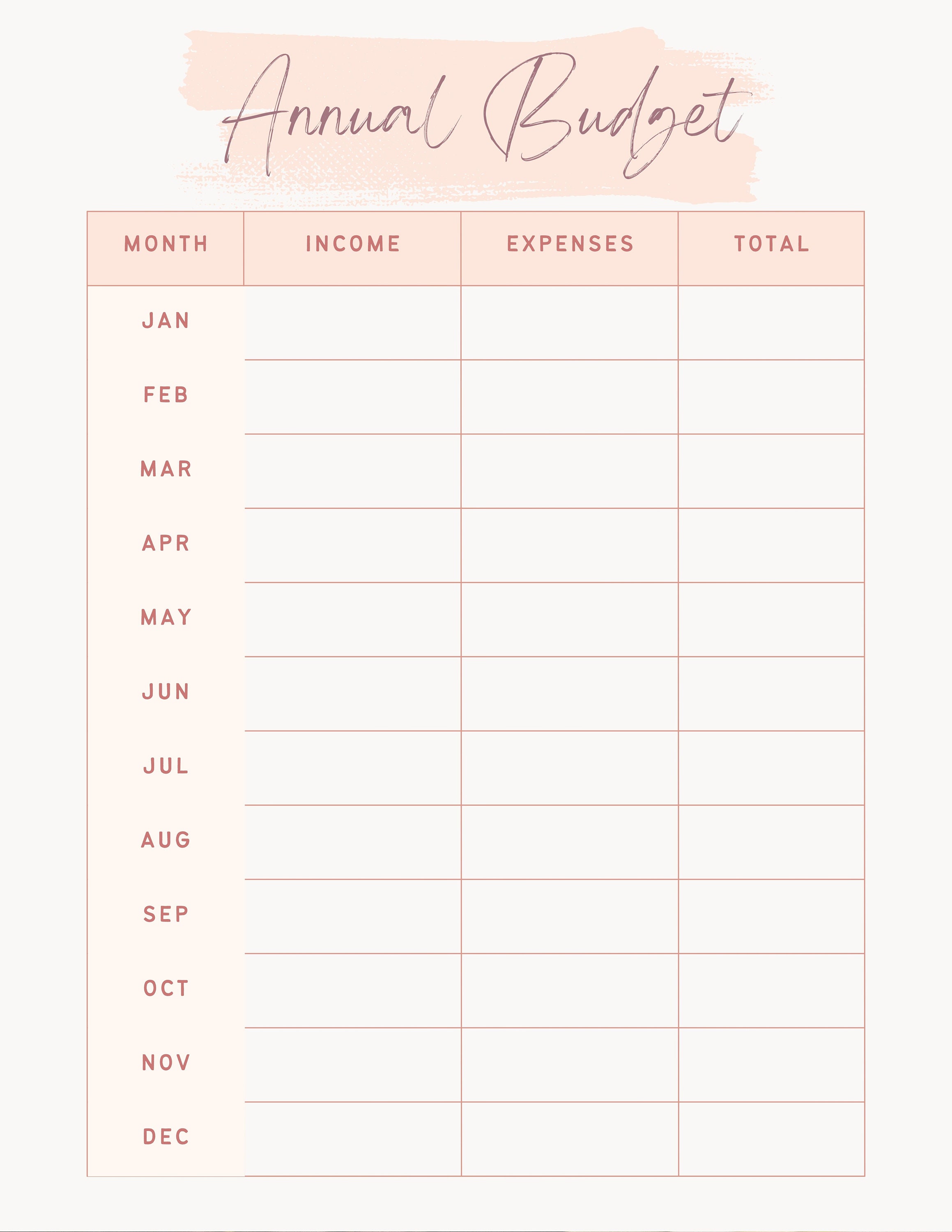 Boho Aesthetic Financial Planner | 2024 Budget Planner | Digital ...