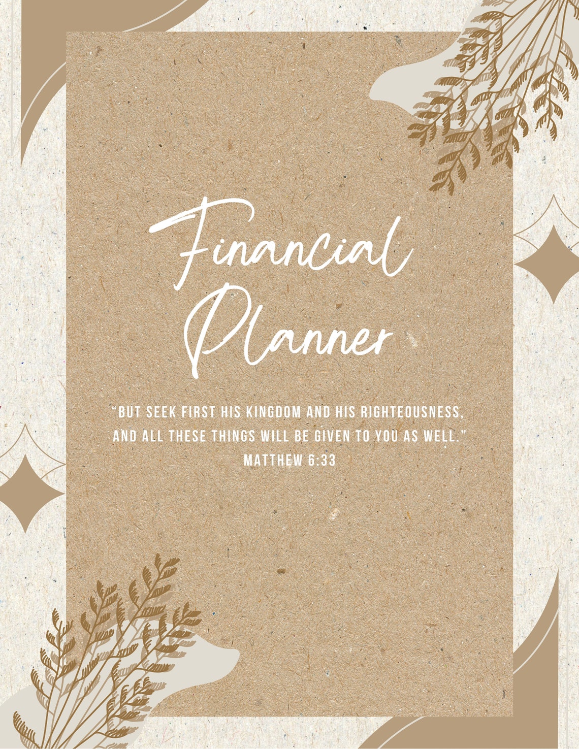 Boho Aesthetic Financial Planner | 2024 Budget Planner | Digital ...