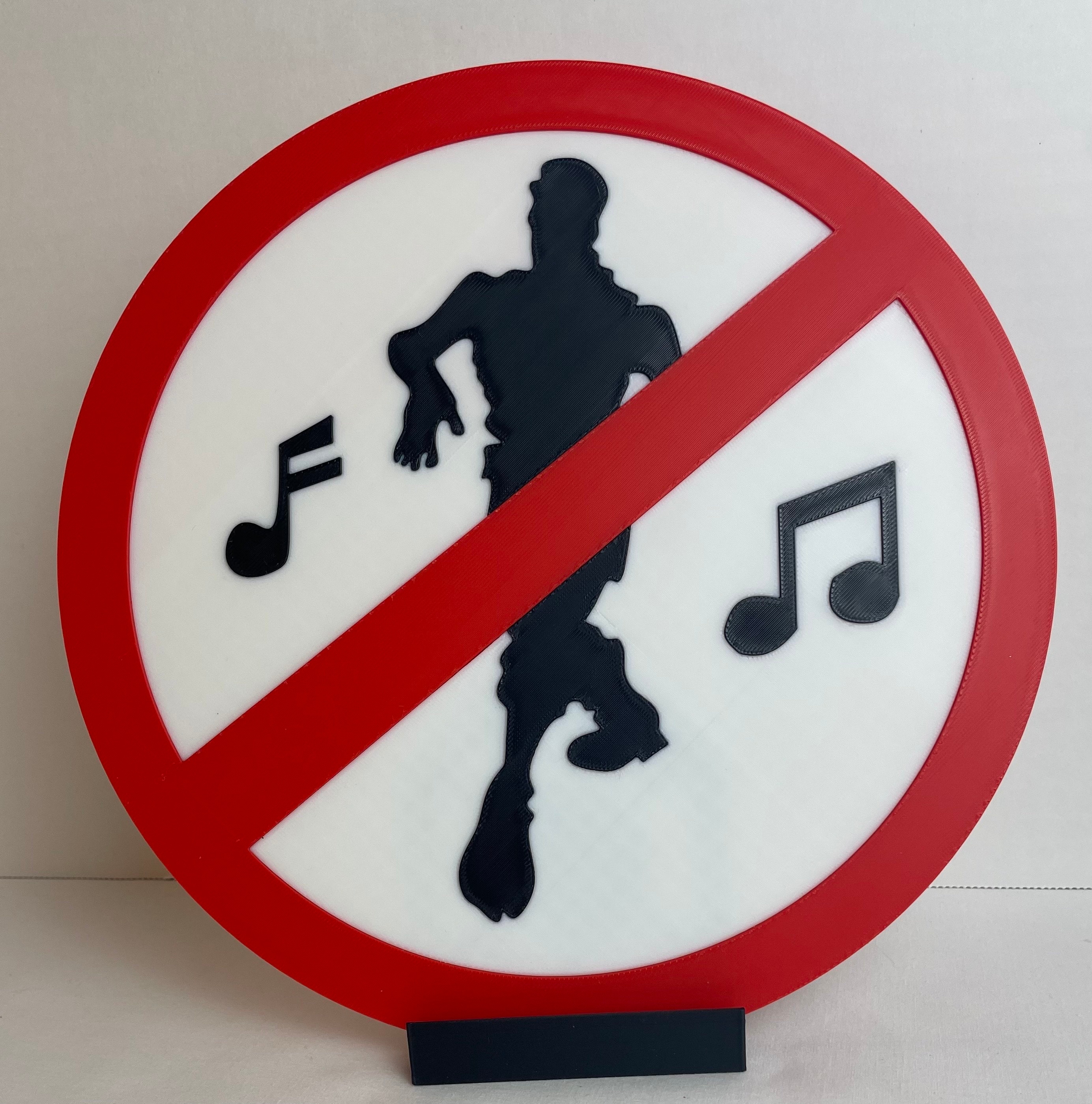 No Dancing Sign - Etsy
