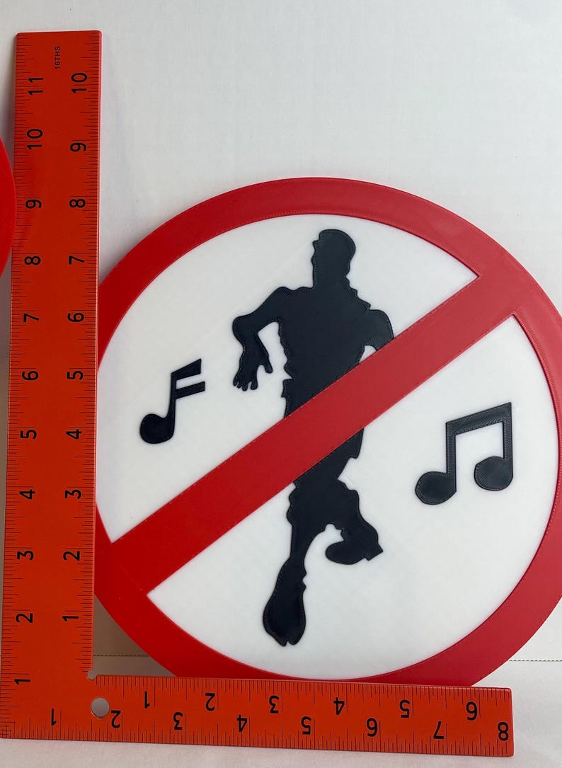 No Dancing Sign - Etsy