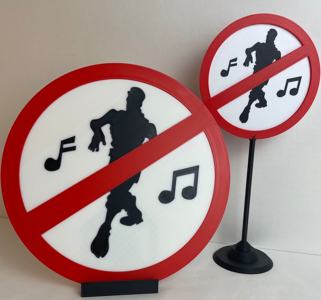No Dancing Sign - Etsy