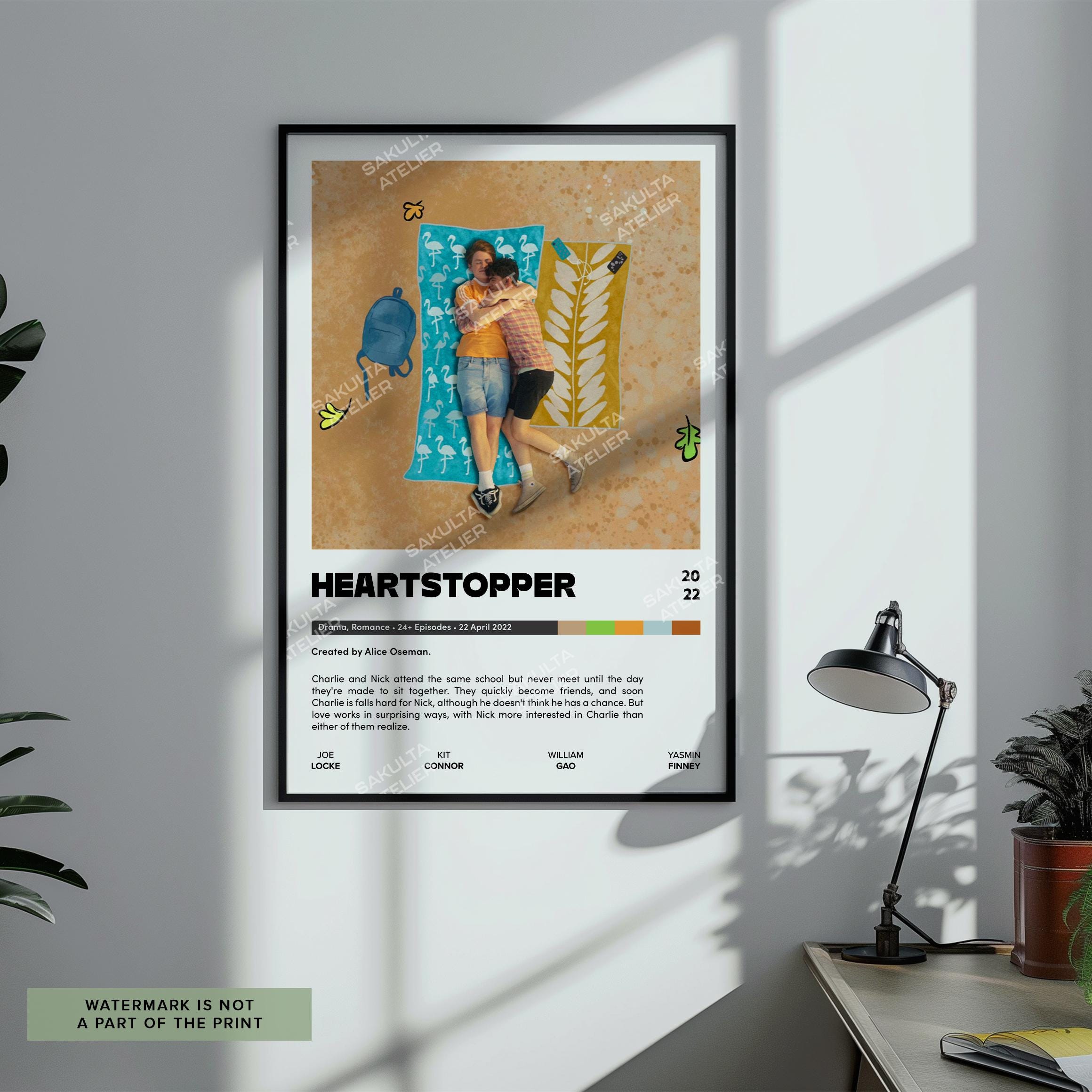 Hearstopper Tv Show Poster / Alice Oseman / Minimalist Tv Show Poster ...