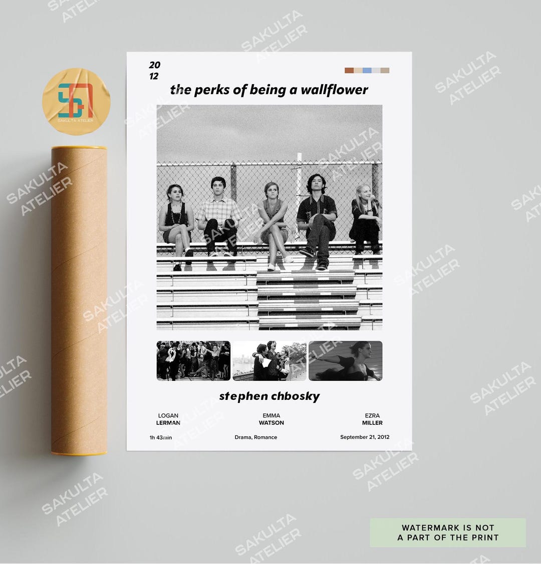 The Perks of Being a Wallflower Poster / Stephen Chbosky / Minimalist ...