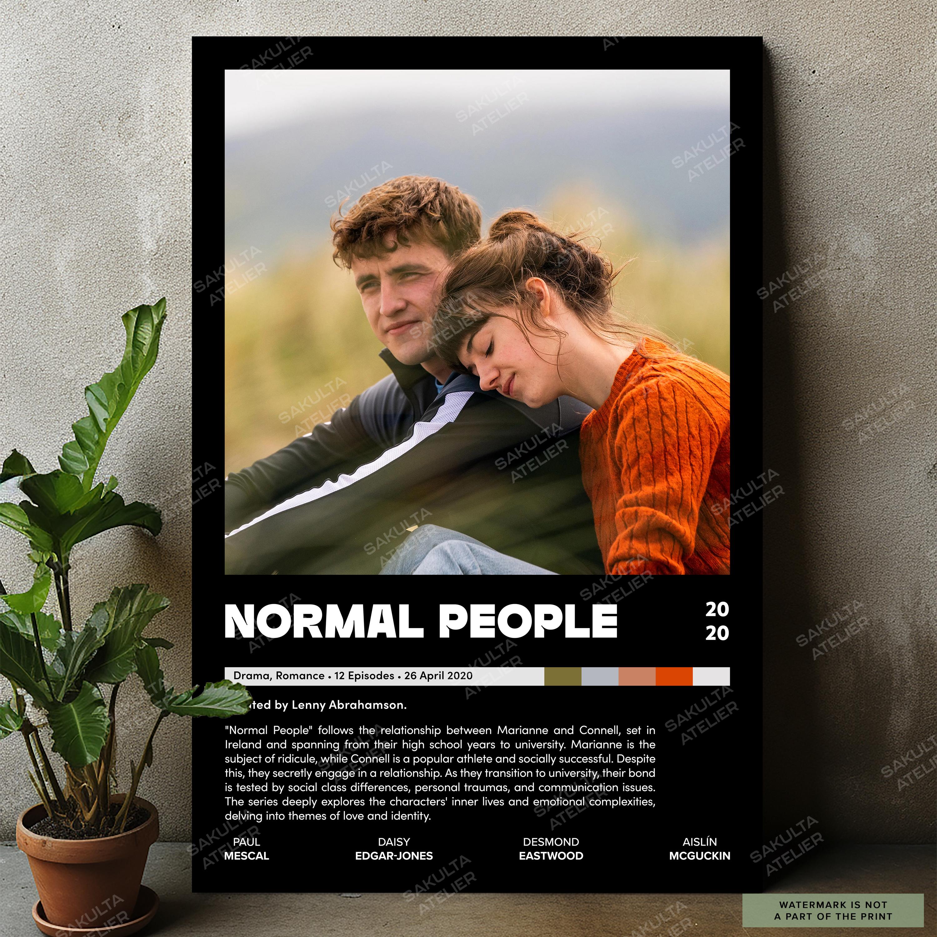 Normal People Poster / Lenny Abrahamson / Minimalist Tv Show Poster ...
