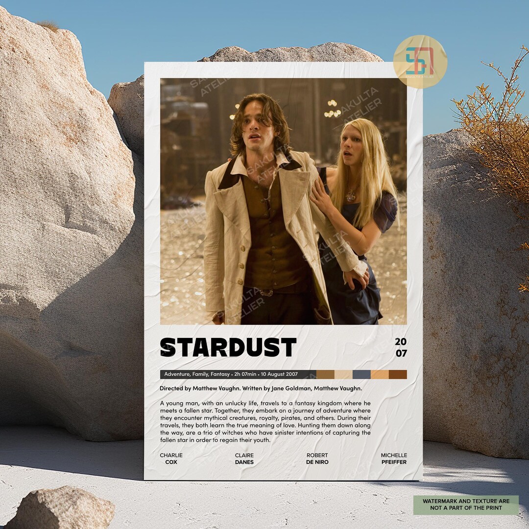 Stardust Movie Poster / Minimalist Movie Poster / Vintage Retro Art ...
