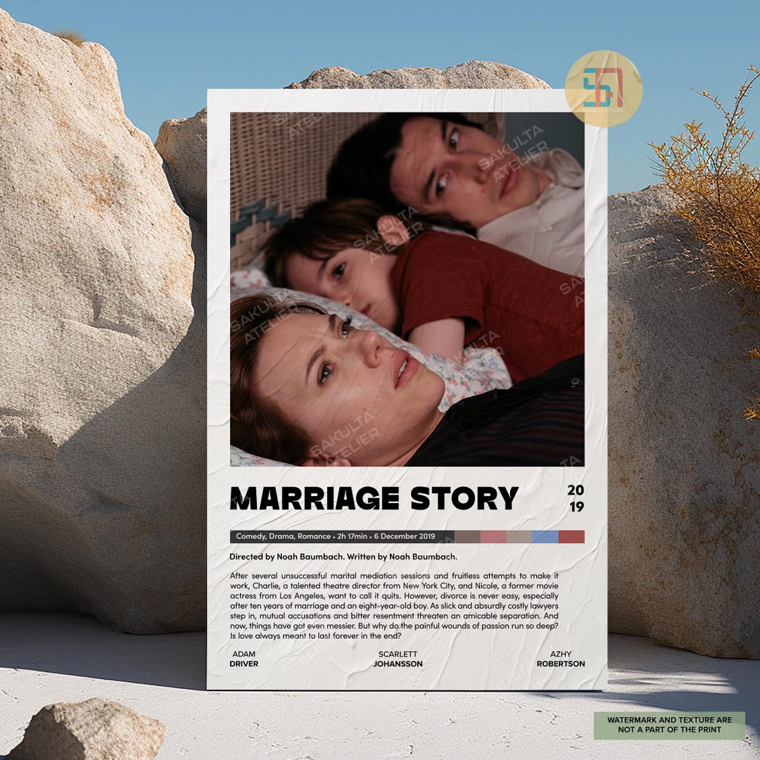 Marriage Story Poster / Minimalist Movie Poster / Vintage Retro Art ...