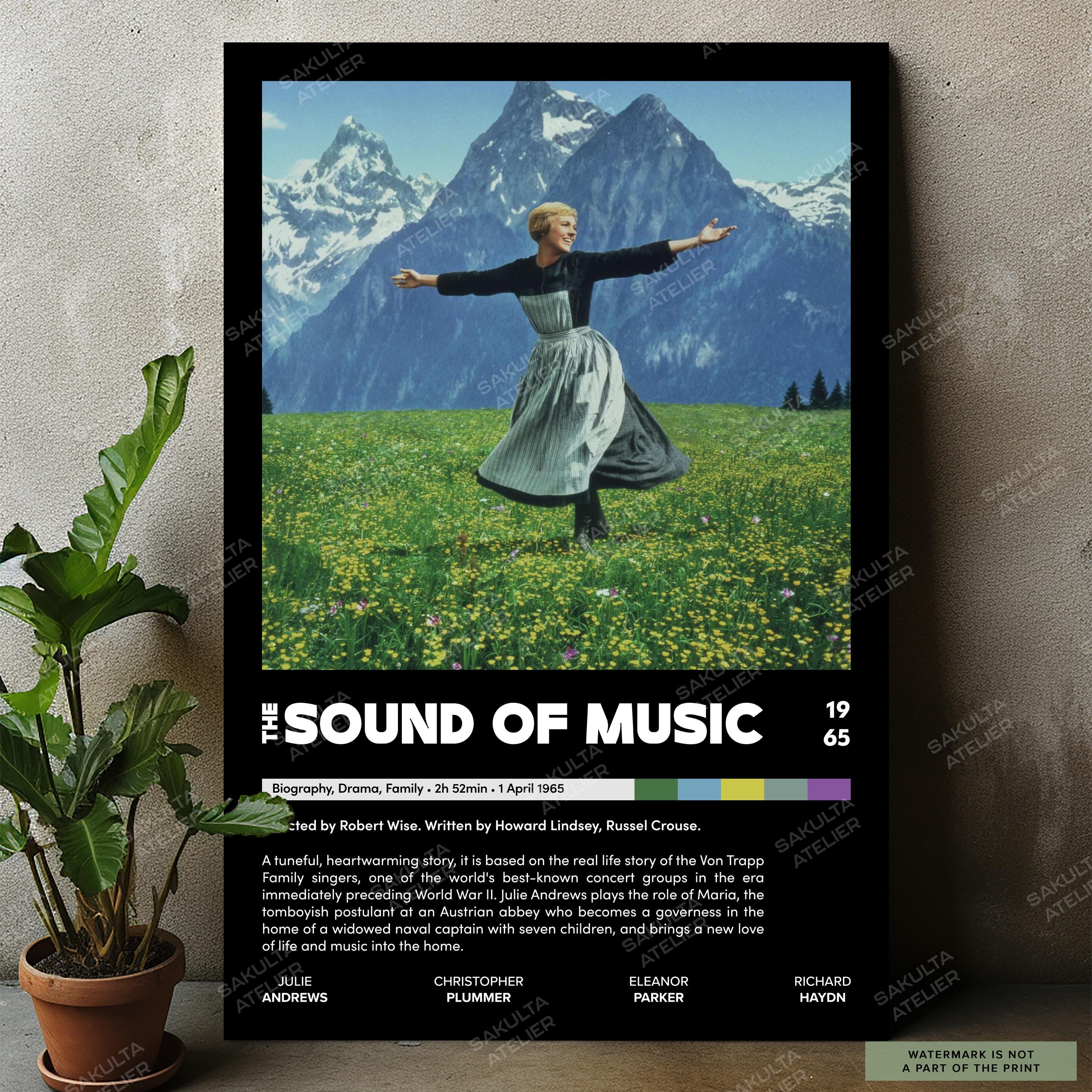 The Sound of Music Poster / Minimalist Movie Poster / Vintage Retro Art ...
