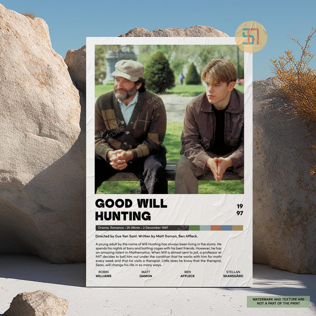 Good Will Hunting Movie Poster / Minimalist Movie Poster / Vintage ...