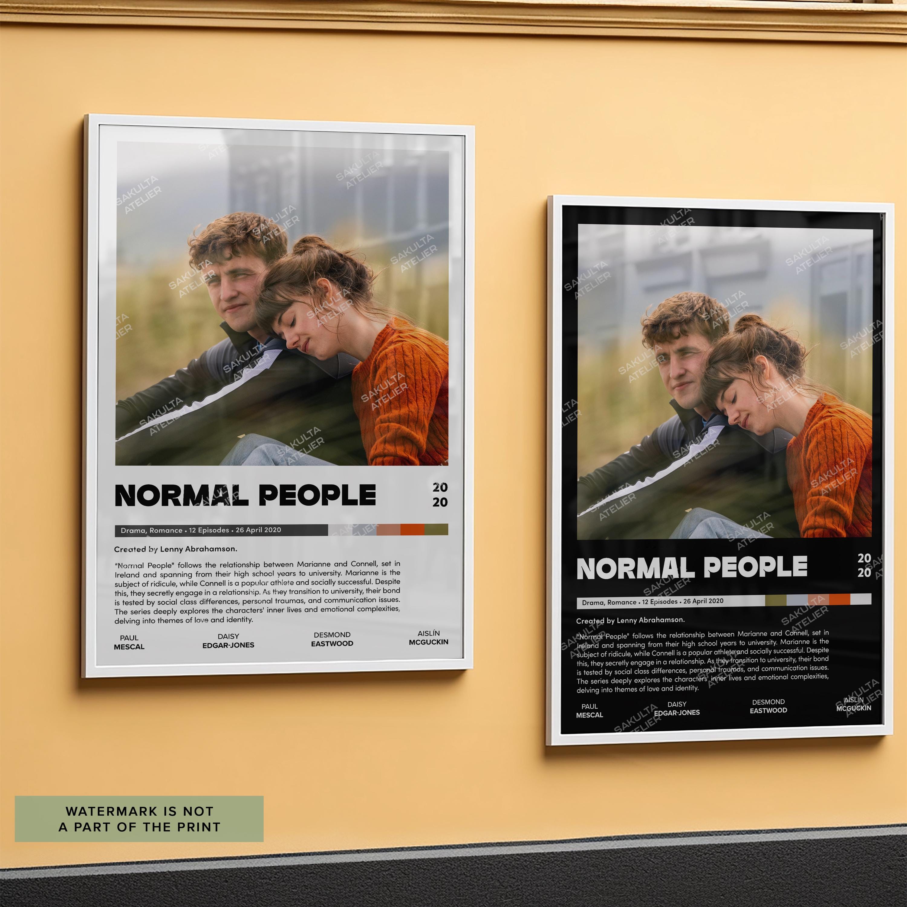 Normal People Poster / Lenny Abrahamson / Minimalist Tv Show Poster ...