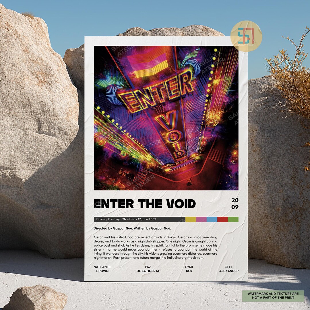 Enter the Void Movie Poster / Minimalist Movie Poster / Vintage Retro ...