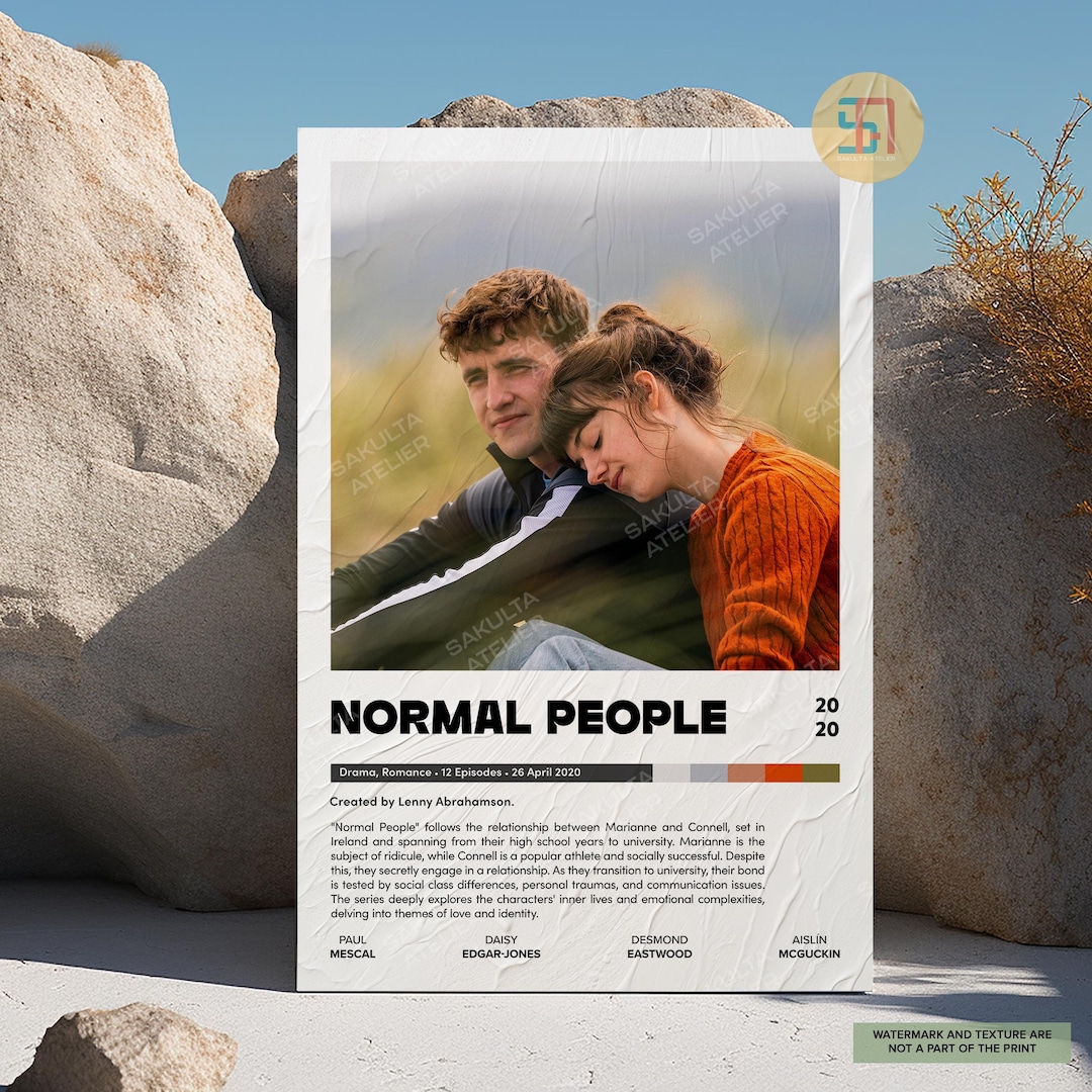 Normal People Poster / Lenny Abrahamson / Minimalist Tv Show Poster ...
