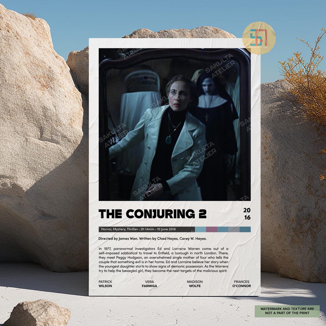 The Conjuring 2 Poster / Minimalist Movie Poster / Vintage Retro Art ...