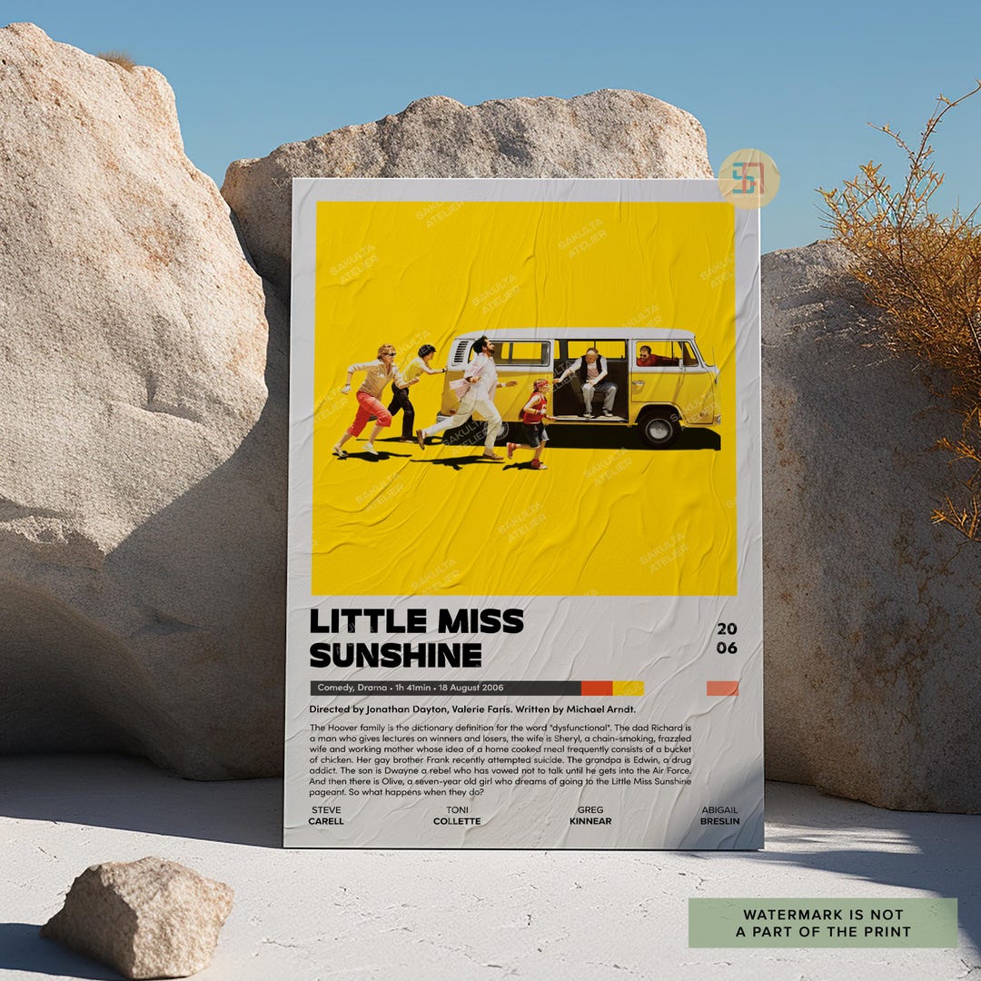 Little Miss Sunshine Poster / Minimalist Movie Poster / Vintage Retro ...