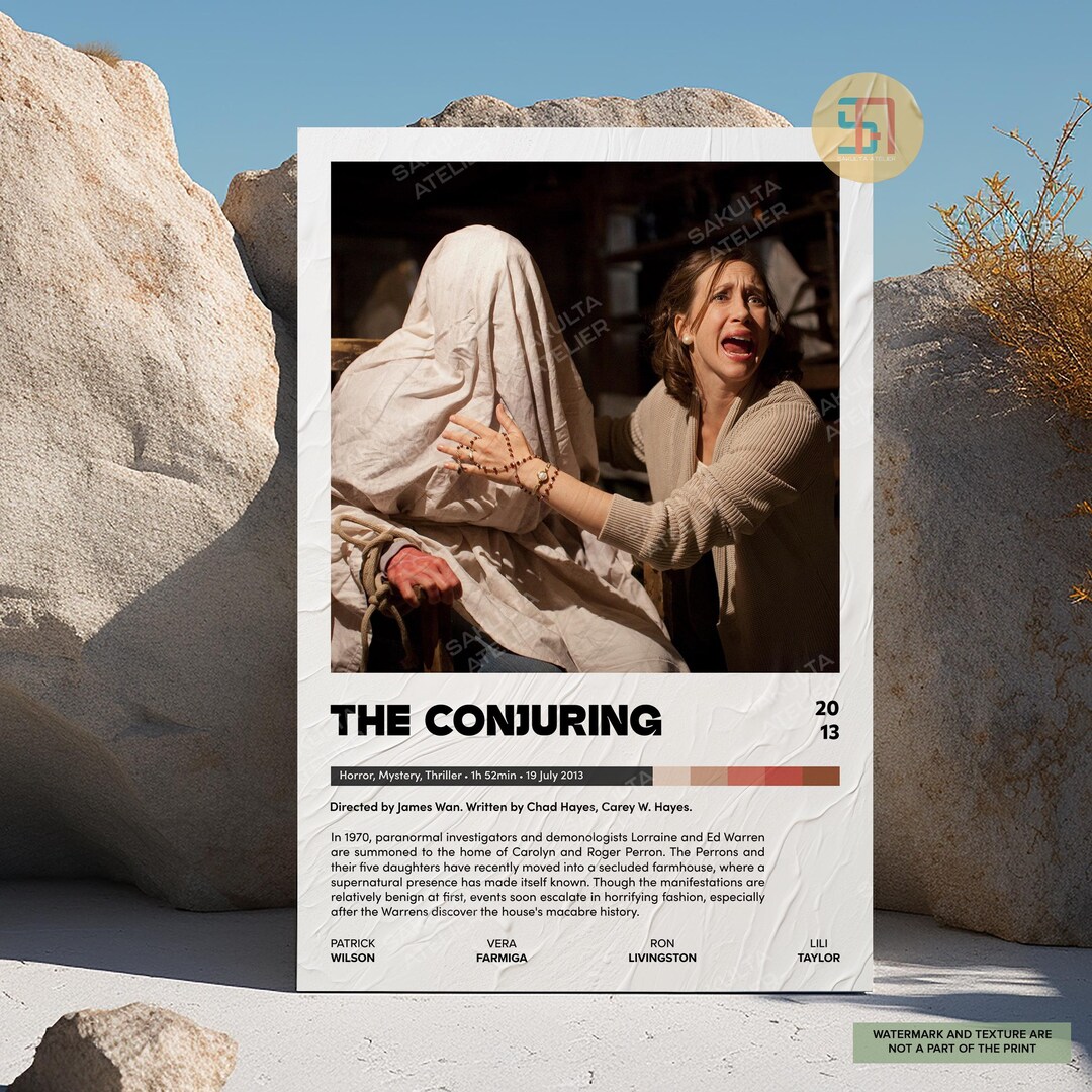 The Conjuring Movie Poster / Minimalist Movie Poster / Vintage Retro ...
