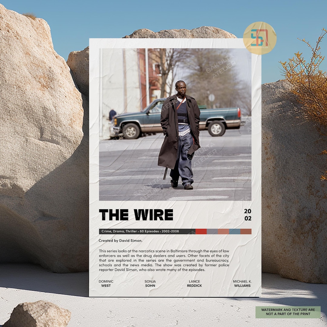 The Wire Tv Show Poster / David Simon / Minimalist Tv Show Poster ...
