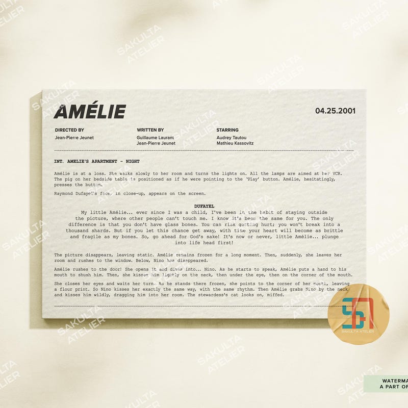 Amelie Print - Etsy