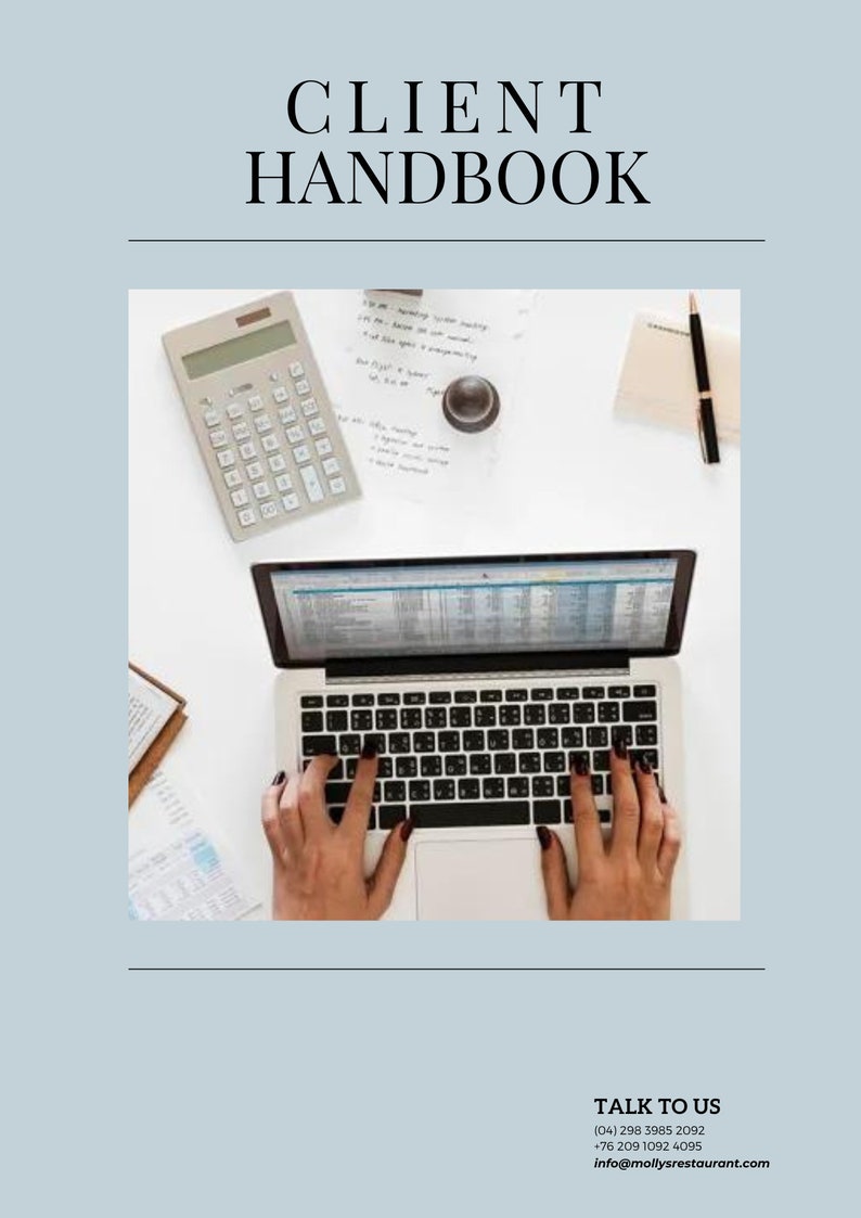 Downloadable Client Handbook - Etsy